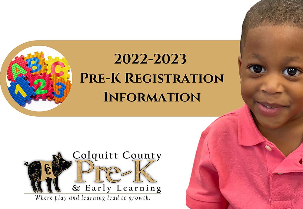 New 2022-2023 Pre-K Registration Process | Colquitt County Schools