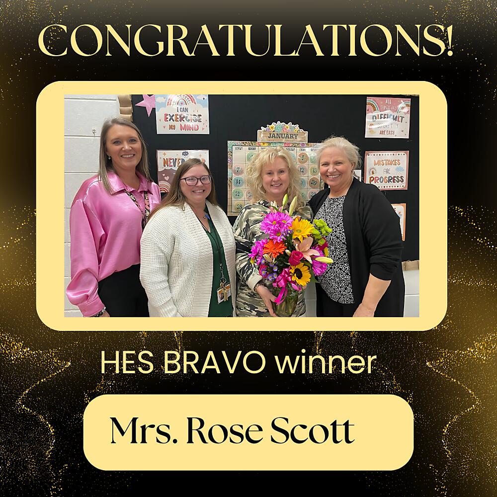 Congratulations to our BRAVO winner, Mrs. Rose Scott! | Hamilton ...