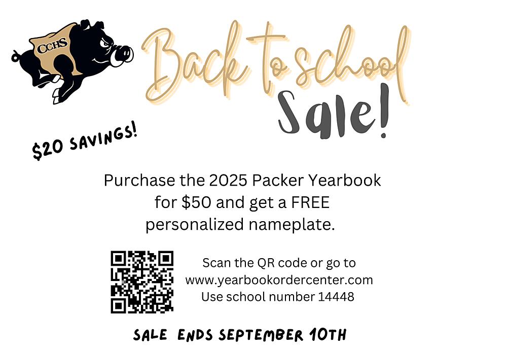 Back to School Yearbook Sale | Colquitt County High School