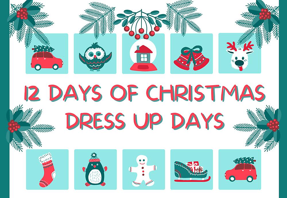 12 Days of Christmas Dress Up Days | Williams Middle School