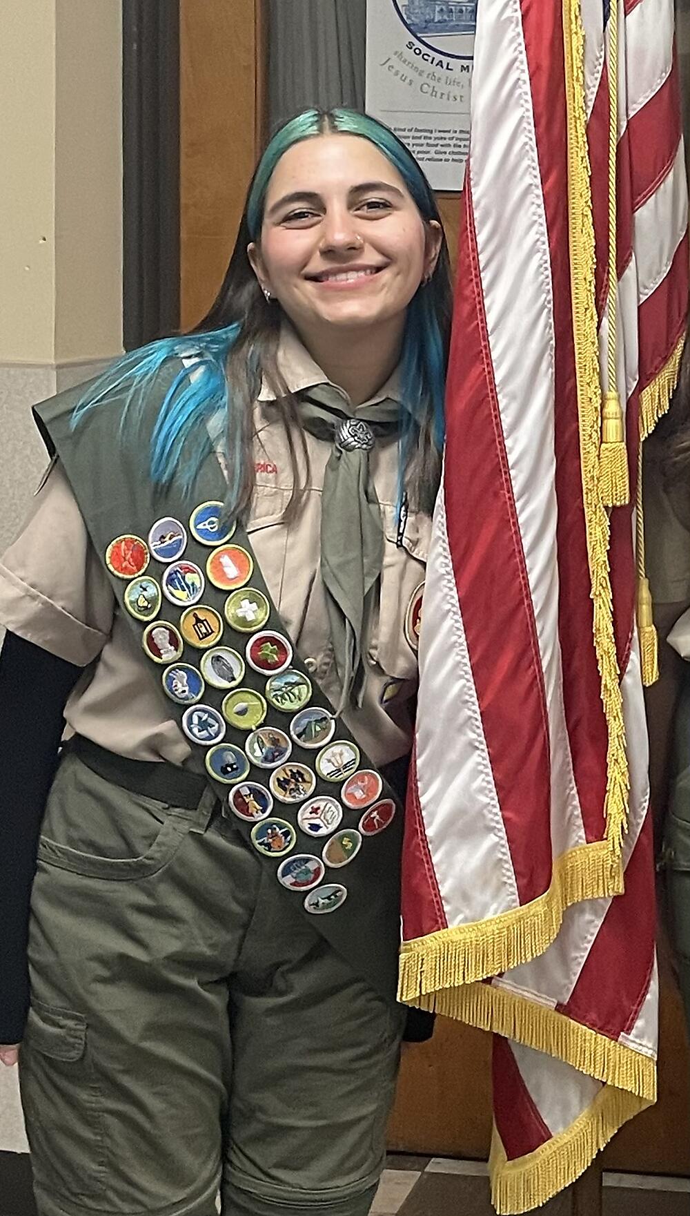 Amanda Frangiosa Makes History as Eagle Scout, Leading Troop 1140 to ...