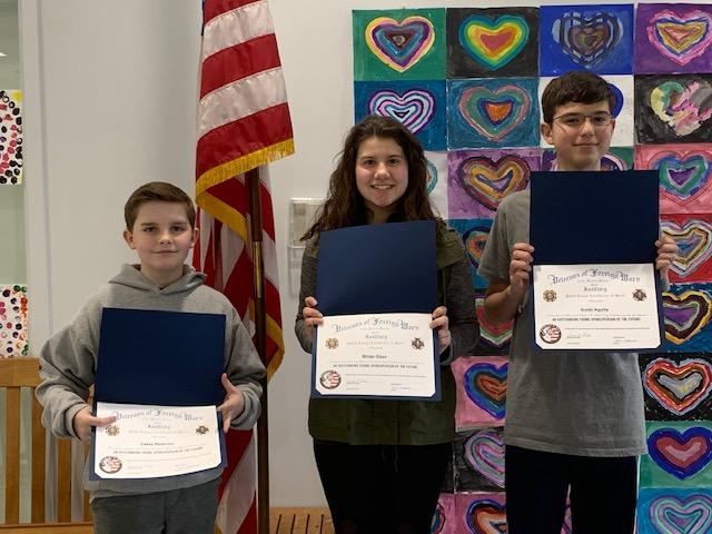 VFW Patriot’s Pen Essay Contest Winners! | Grass Lake SD36