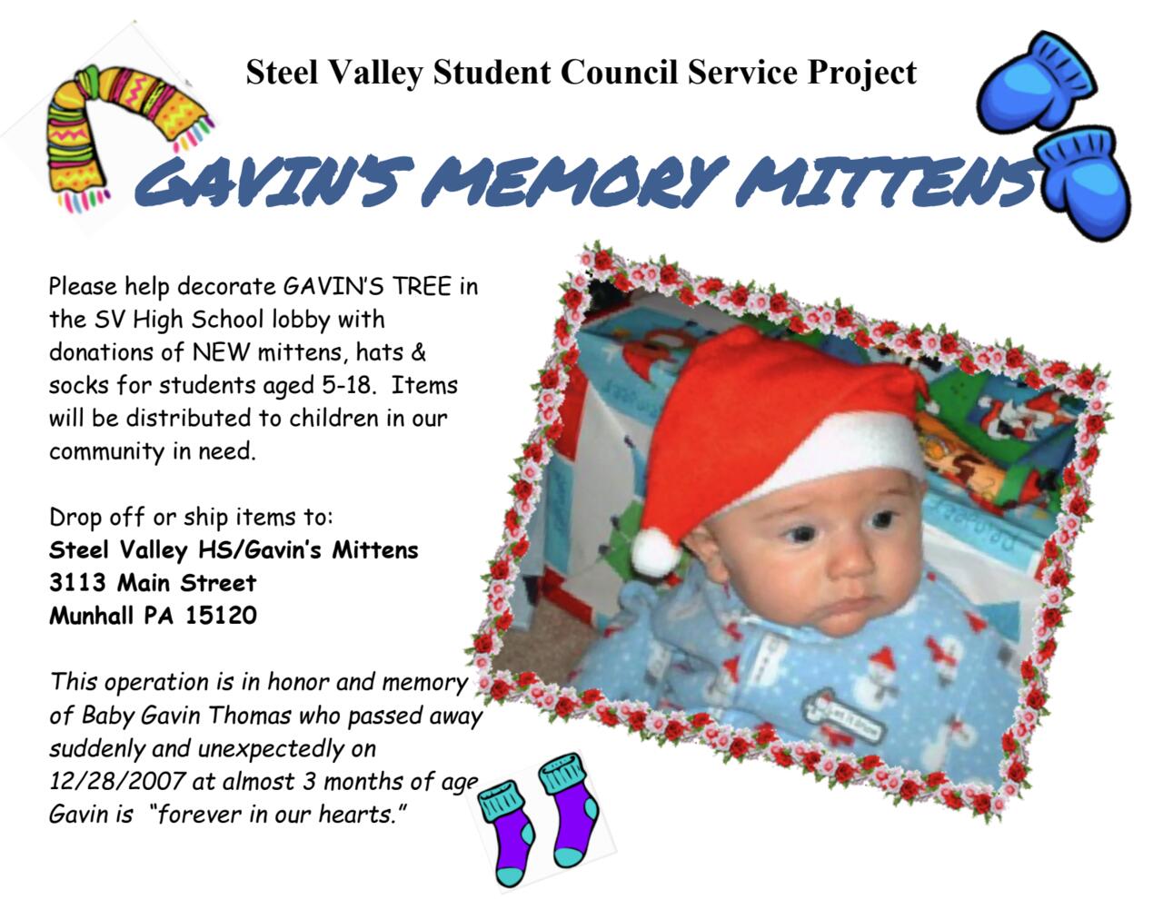 Gavin's Memory Mittens- Now Collecting and Distributing Items | Steel ...