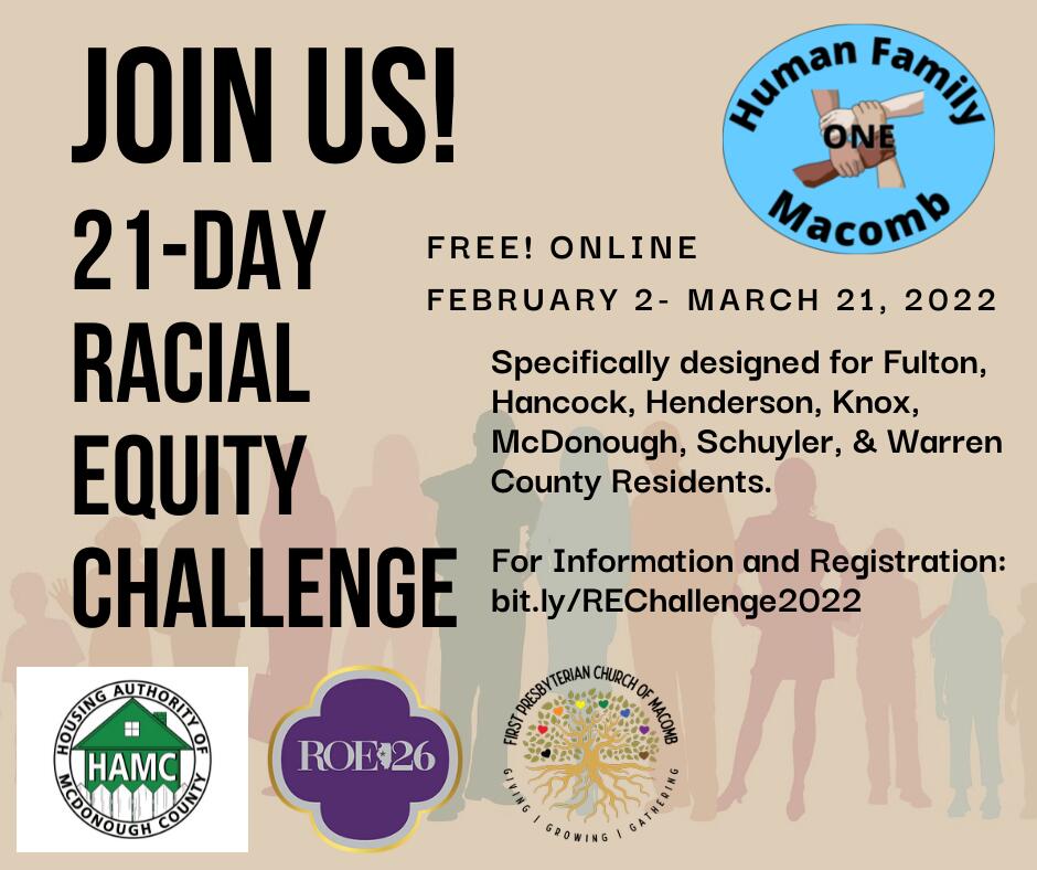 Virtual 21-Day Racial Equity Challenge for McDonough, Henderson, Knox ...