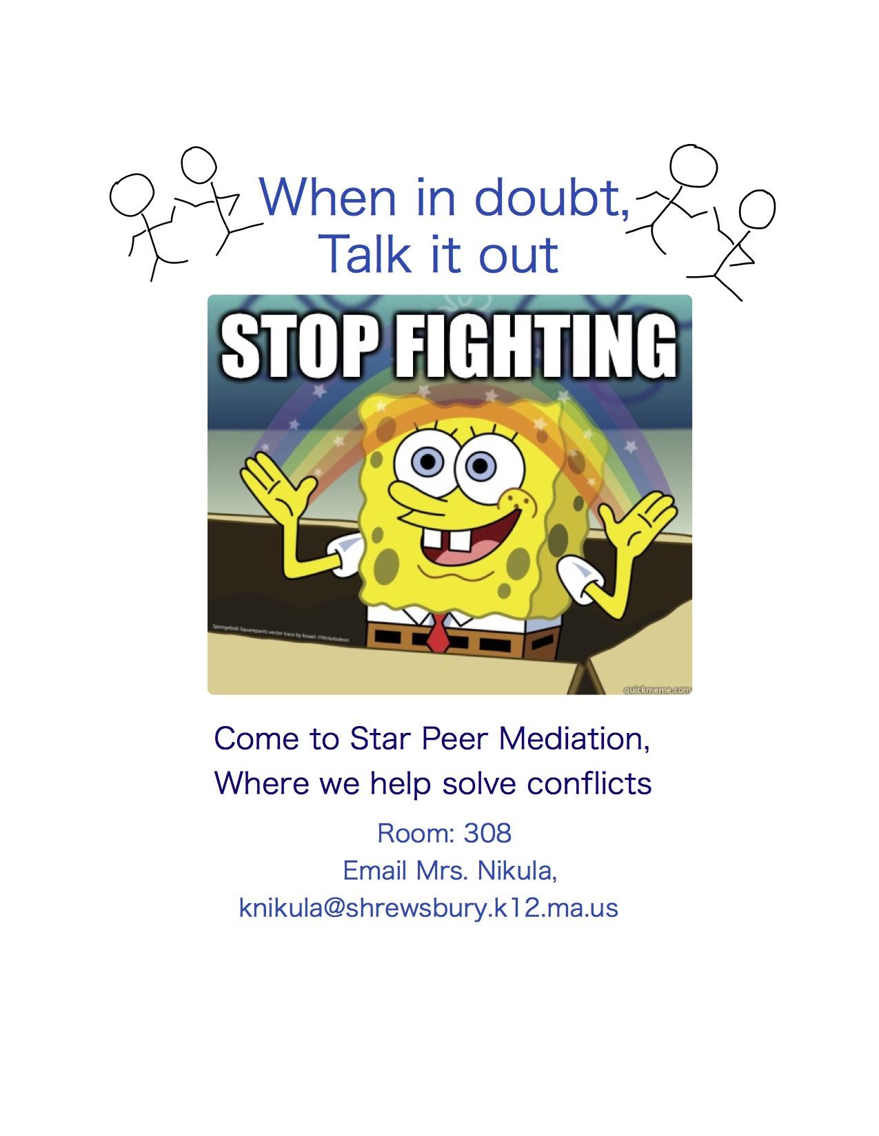 Peer Mediation Posters | Oak Middle School