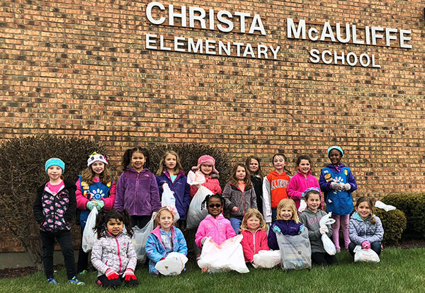 Daisy Troop Supports Tinley Park Spring Clean Up | Christa McAuliffe ...