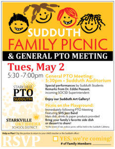 Sudduth Family Picnic & General PTO Meeting | Starkville Oktibbeha ...