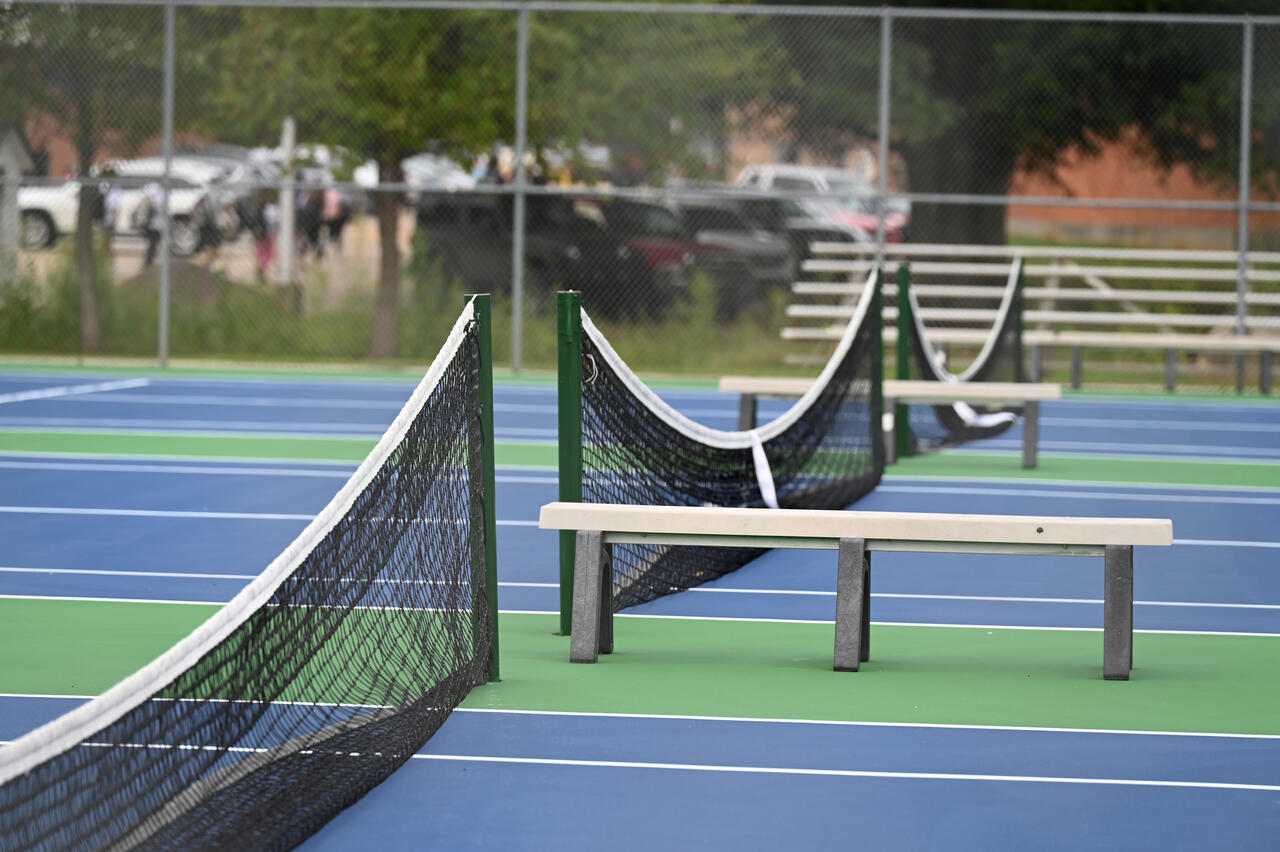 Resurfacing underway at SHS Tennis Courts | Athletics