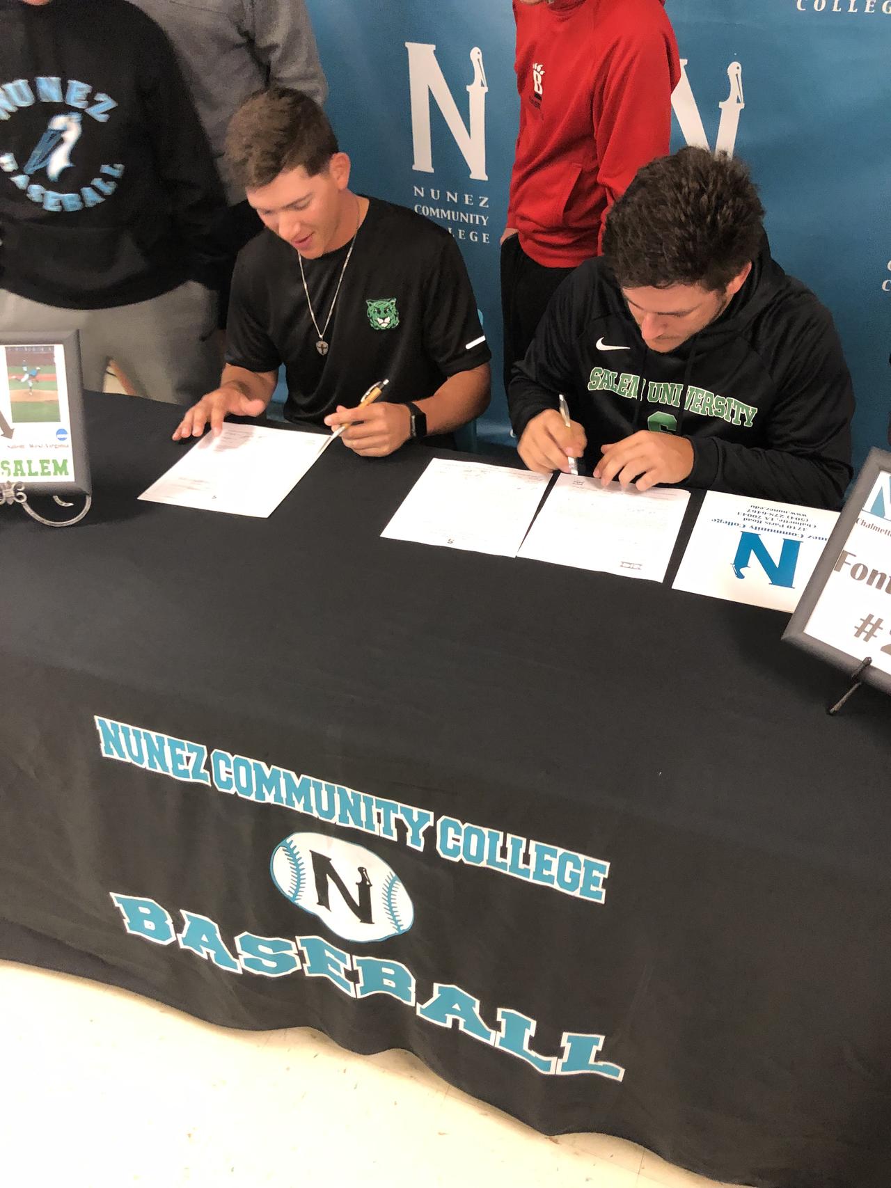 Nunez Baseball Hosts Signing Ceremony for Graduating Players | Nunez ...