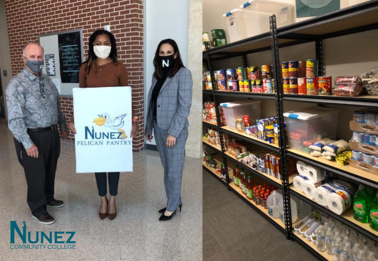 Nunez Reopens Pelican Pantry | Nunez Community College