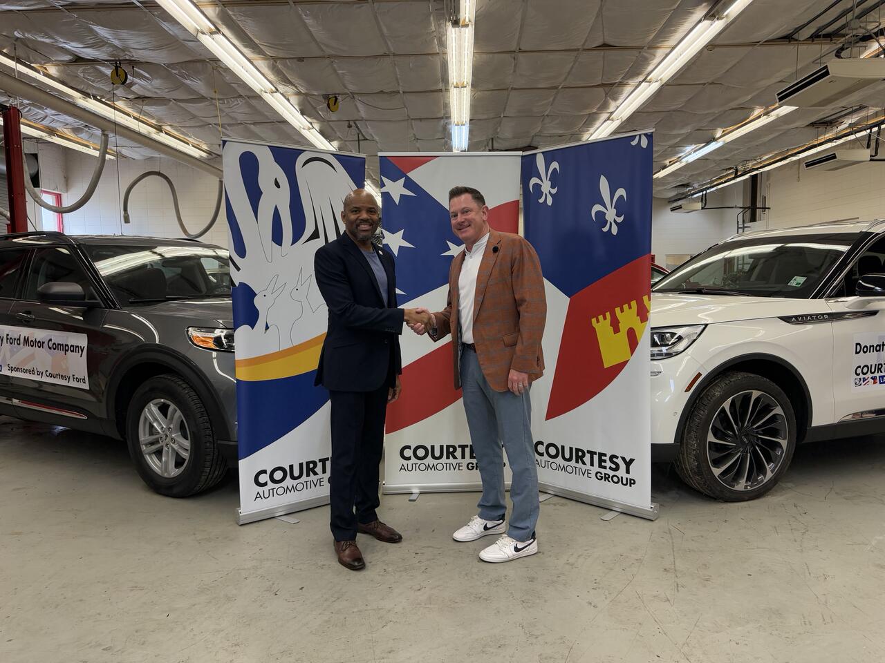 Courtesy Automotive Donates Vehicles to Automotive Department | About Us