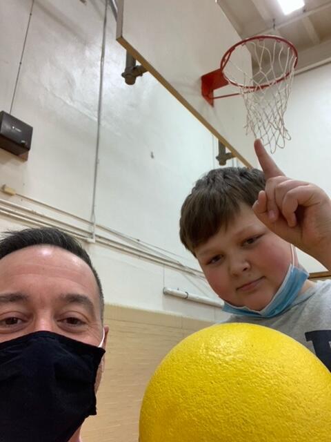 PJMS: Kickball in the Basket | Port Jervis Middle School
