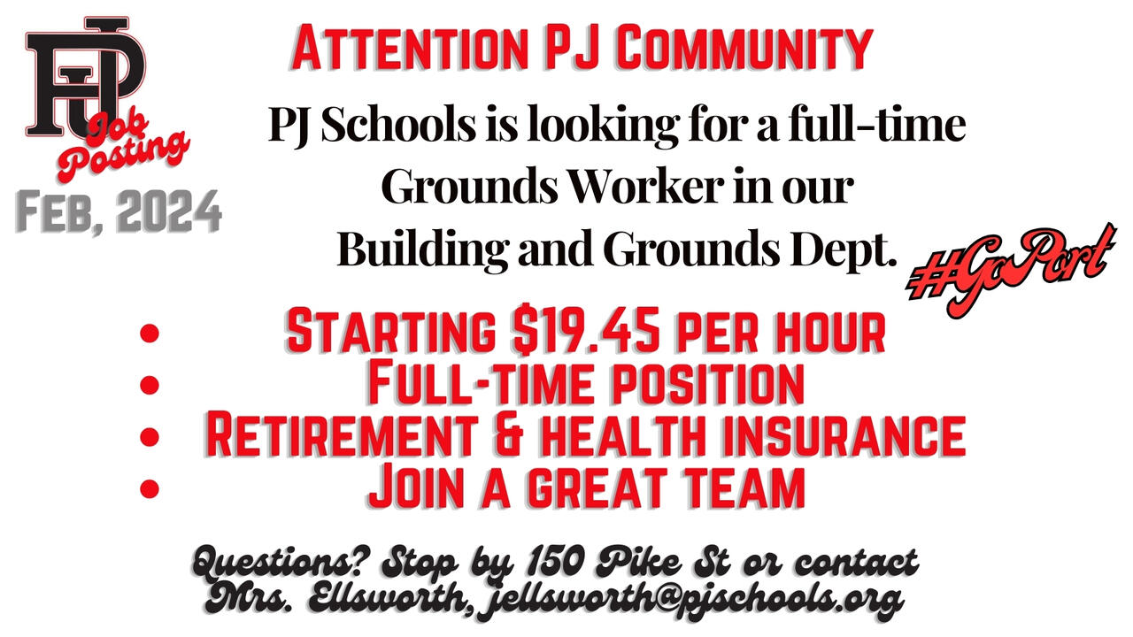 Grounds Worker Needed | District