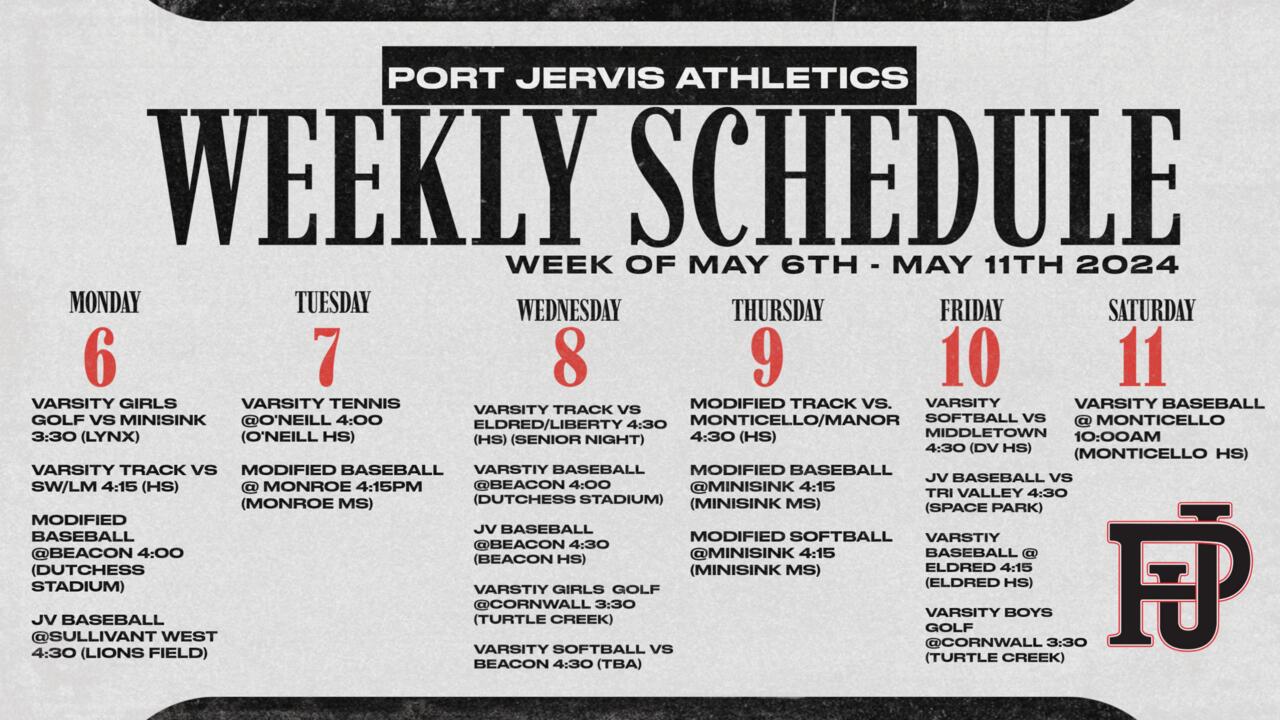 Weekly Sports Schedule: May 6 - May 11 | Athletics