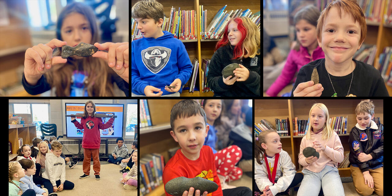 NES students learn about early tools | Newmarket Elementary School