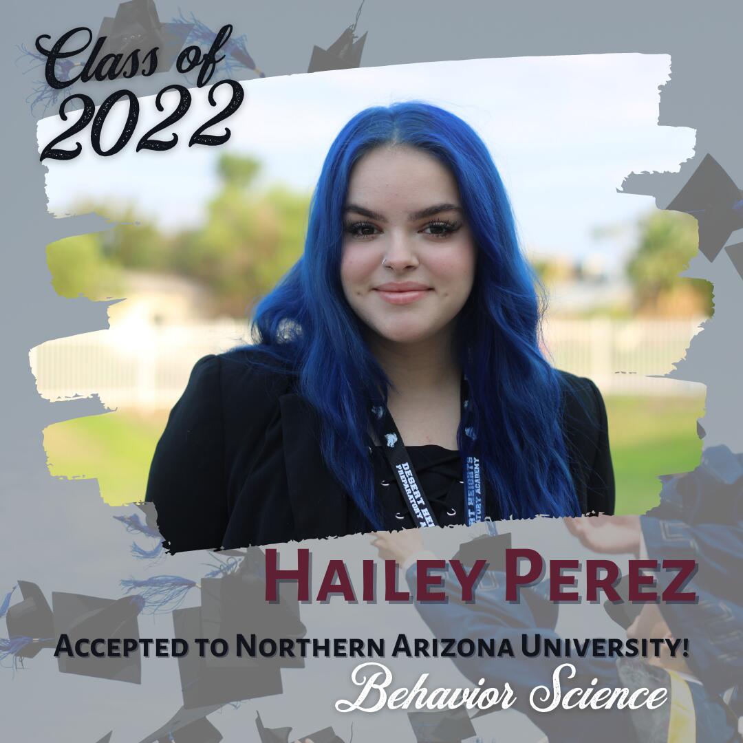 Congratulations Hailey | Desert Heights Charter Schools