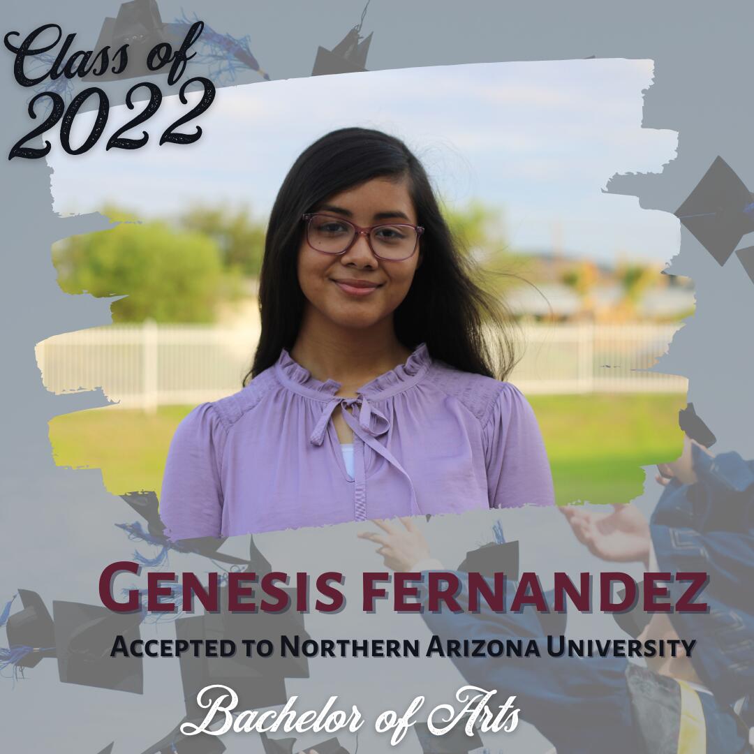 Congratulations Genesis!! | Desert Heights Charter Schools