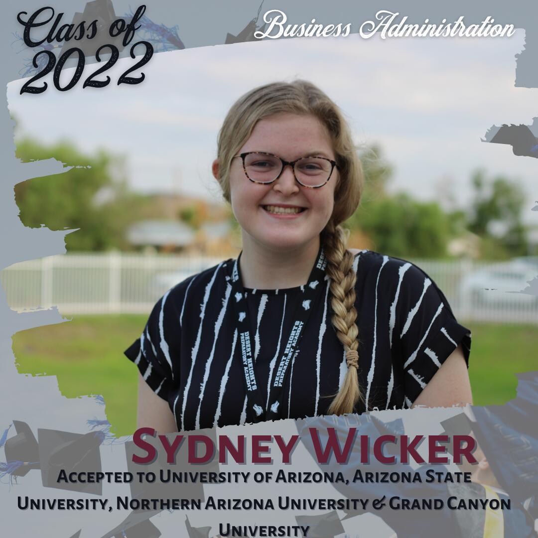 Congratulations Sydney!! | Desert Heights Charter Schools