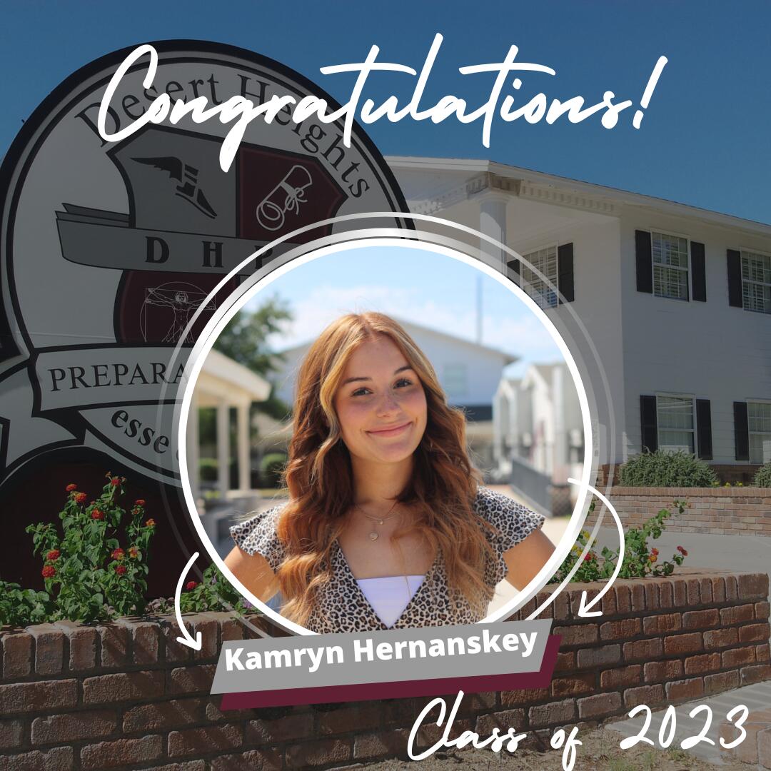 Congratulations Kamryn! | Desert Heights Charter Schools
