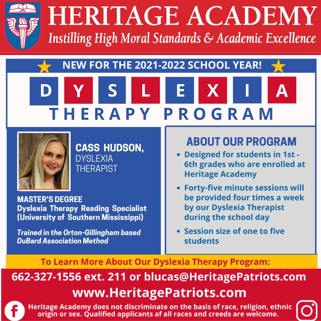 Dyslexia Program | Heritage Academy