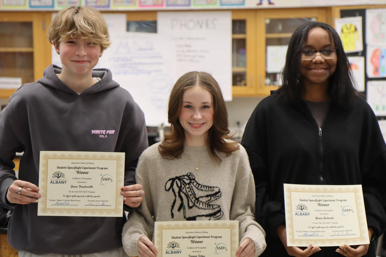 Hackett science heads to outer space -- again! | City School District ...