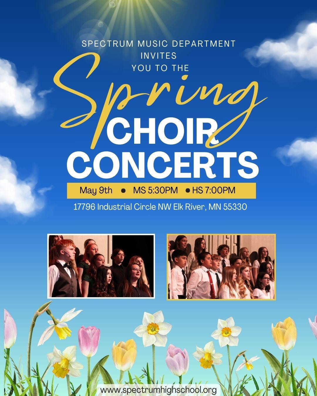 Livestream of MS & HS Spring Choir Concerts | Spectrum High School