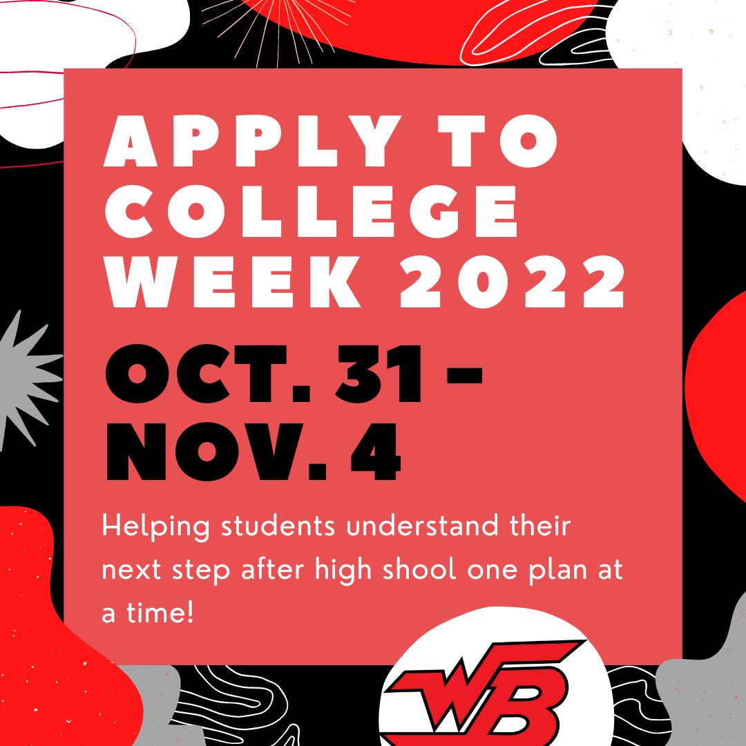 Apply to College Week - Oct. 31-Nov. 4 | Counseling