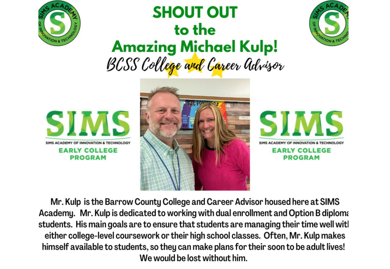 Shout-Out to Michael Kulp | Sims Academy
