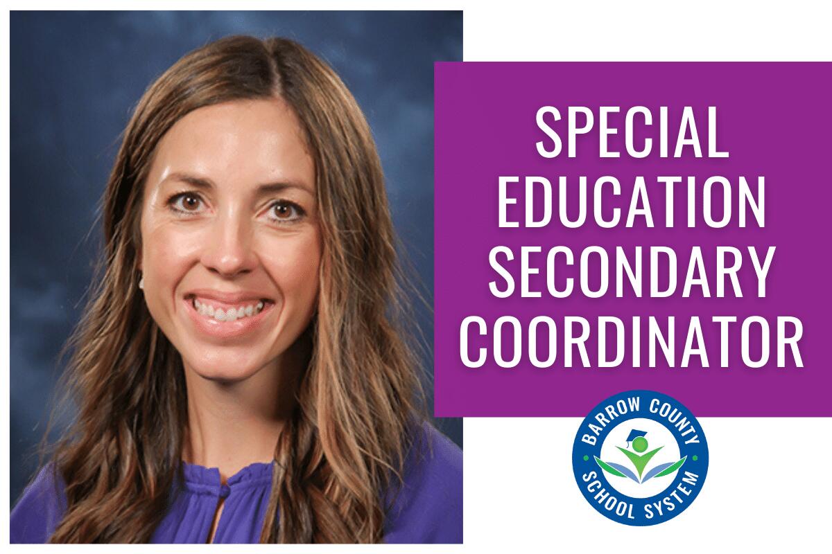 New Special Education Secondary Coordinator Planning And Personnel