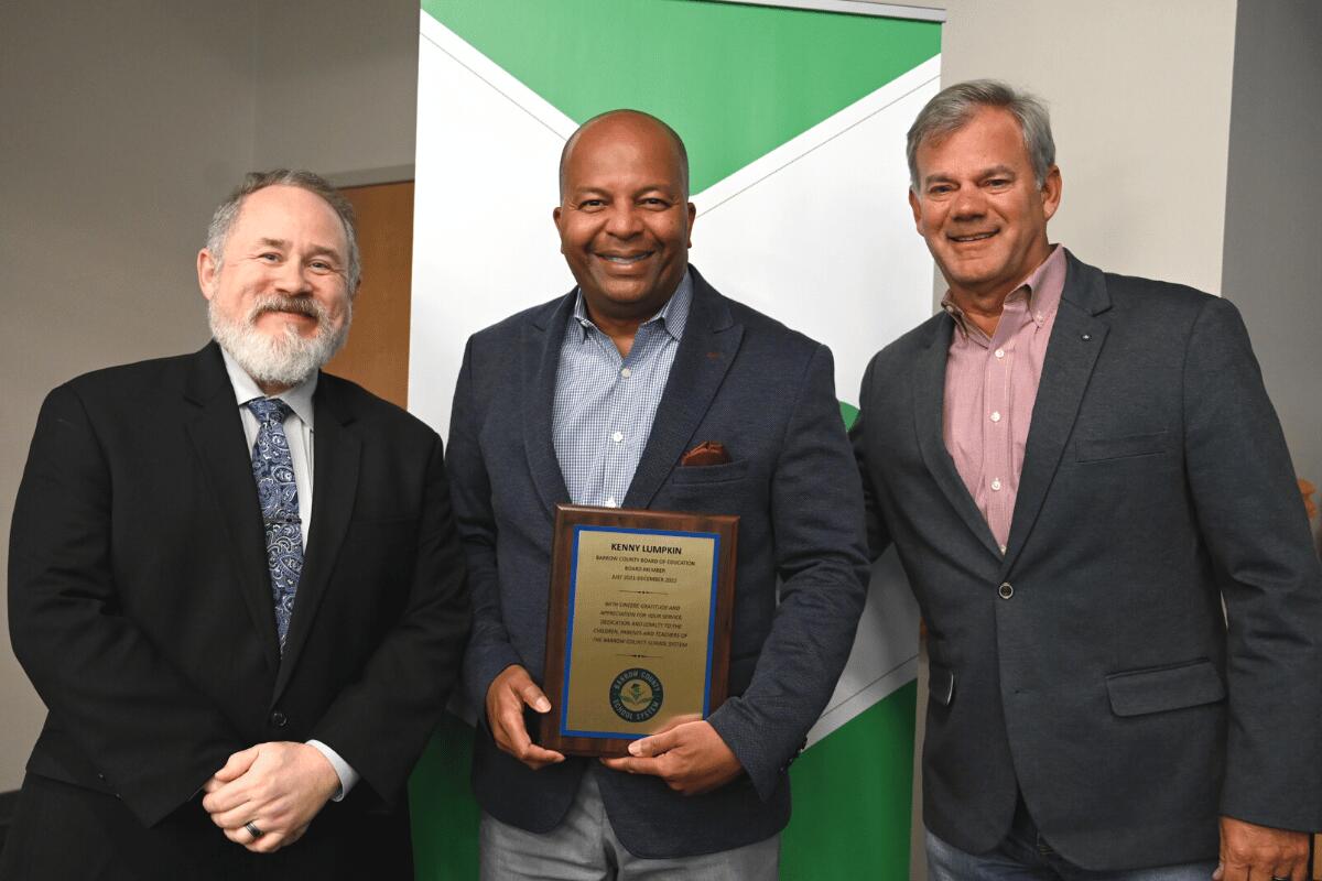 Thank you, Mr. Lumpkin | Barrow County School System