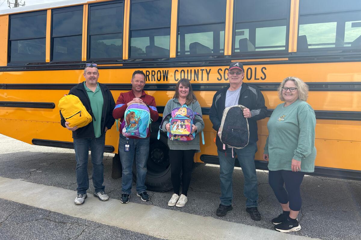 BCSS Transportation Helps Adventure Bags | Barrow County School System