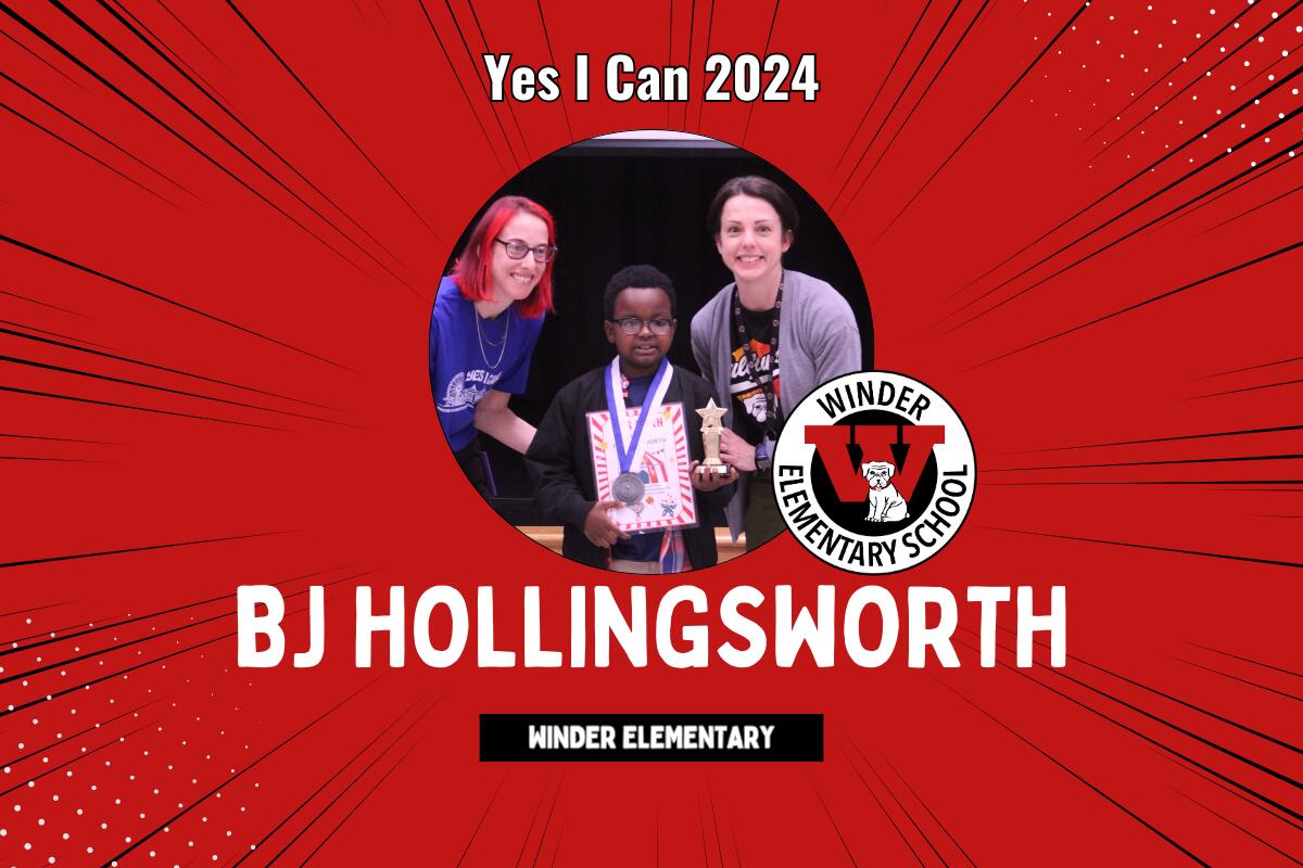 WES Announces 2024 'Yes I Can' Award Winner! | Winder Elementary School