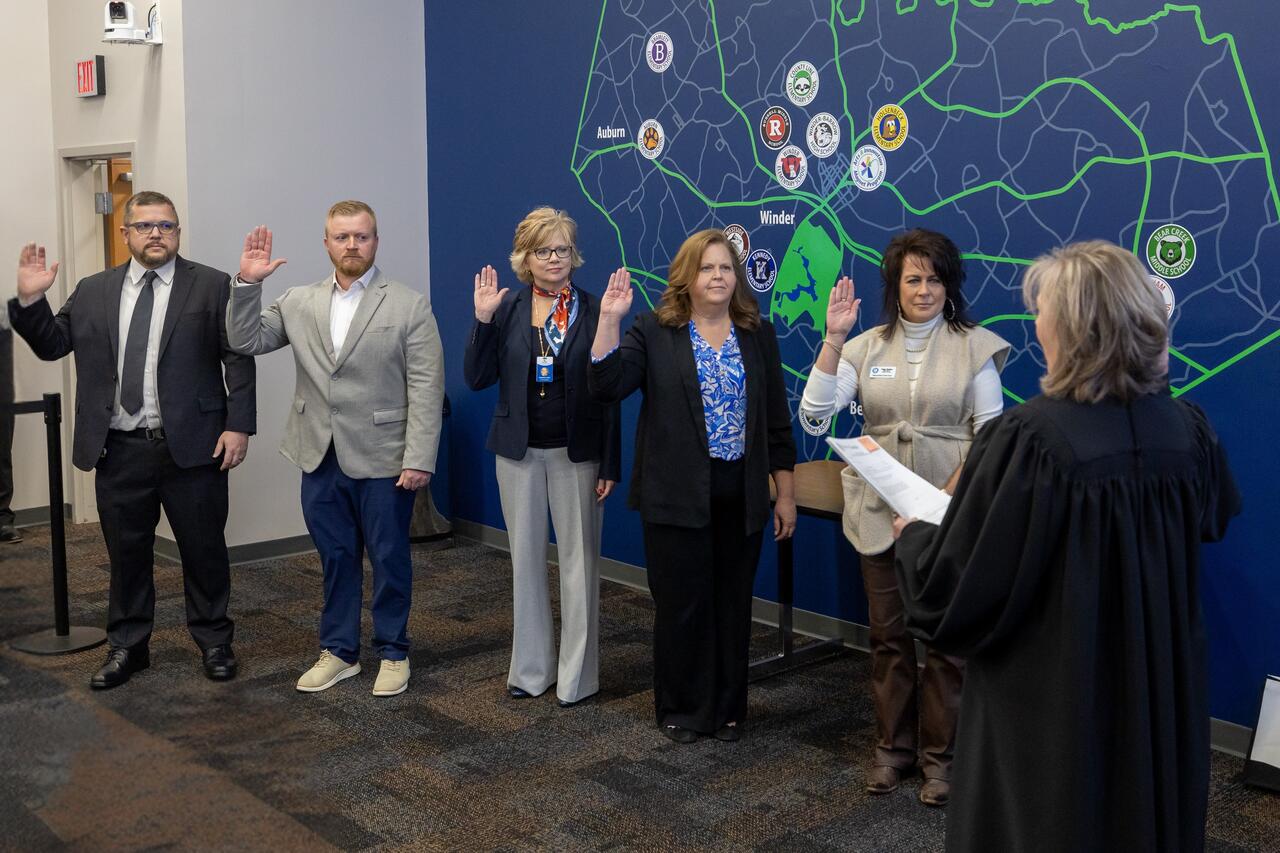 Board of Education Members Sworn-in | Barrow County School System