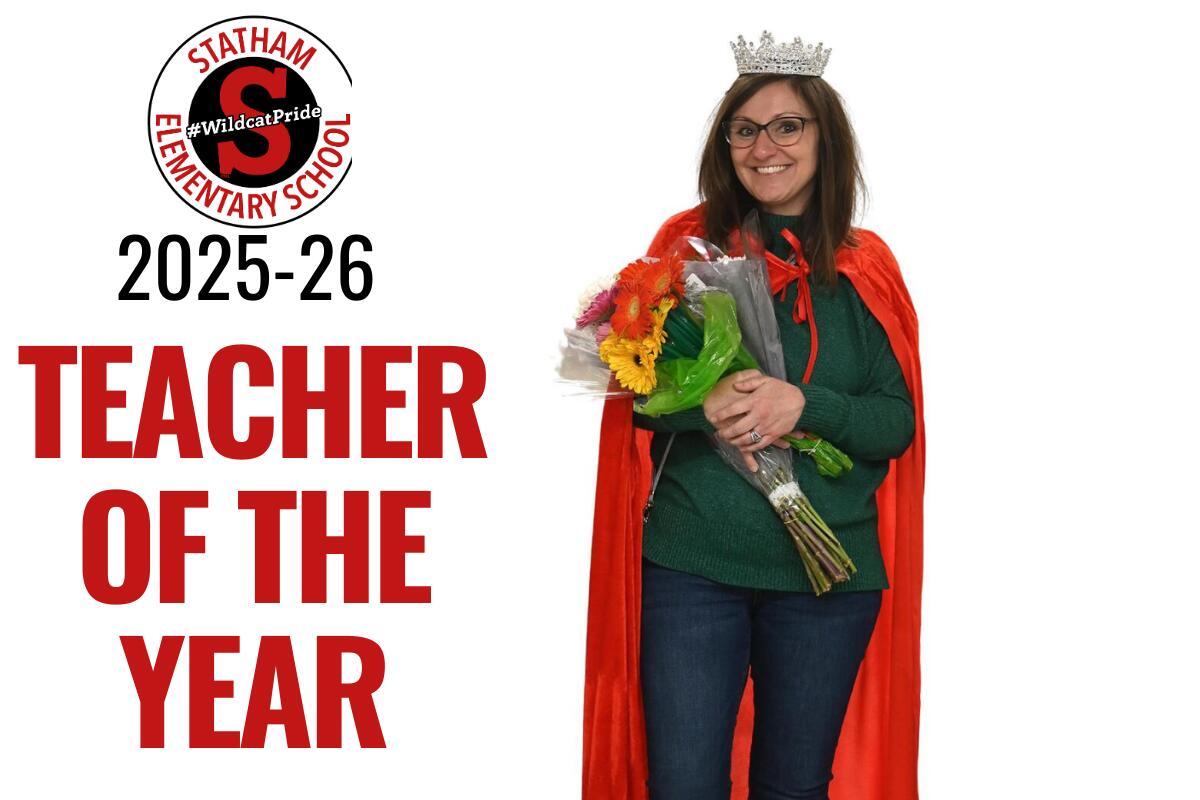 SES Teacher of the Year 2025-26 | Statham Elementary School