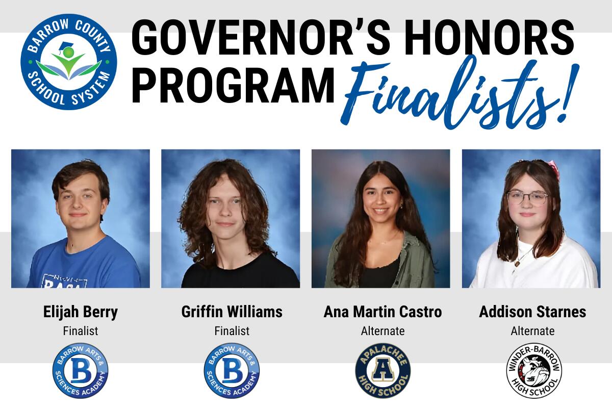 2025 Governor's Honors Program | Barrow County School System