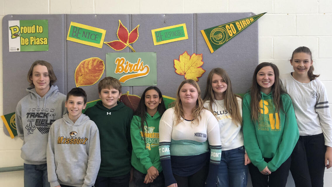 PBIS October Students of the Month | Southwestern Middle School