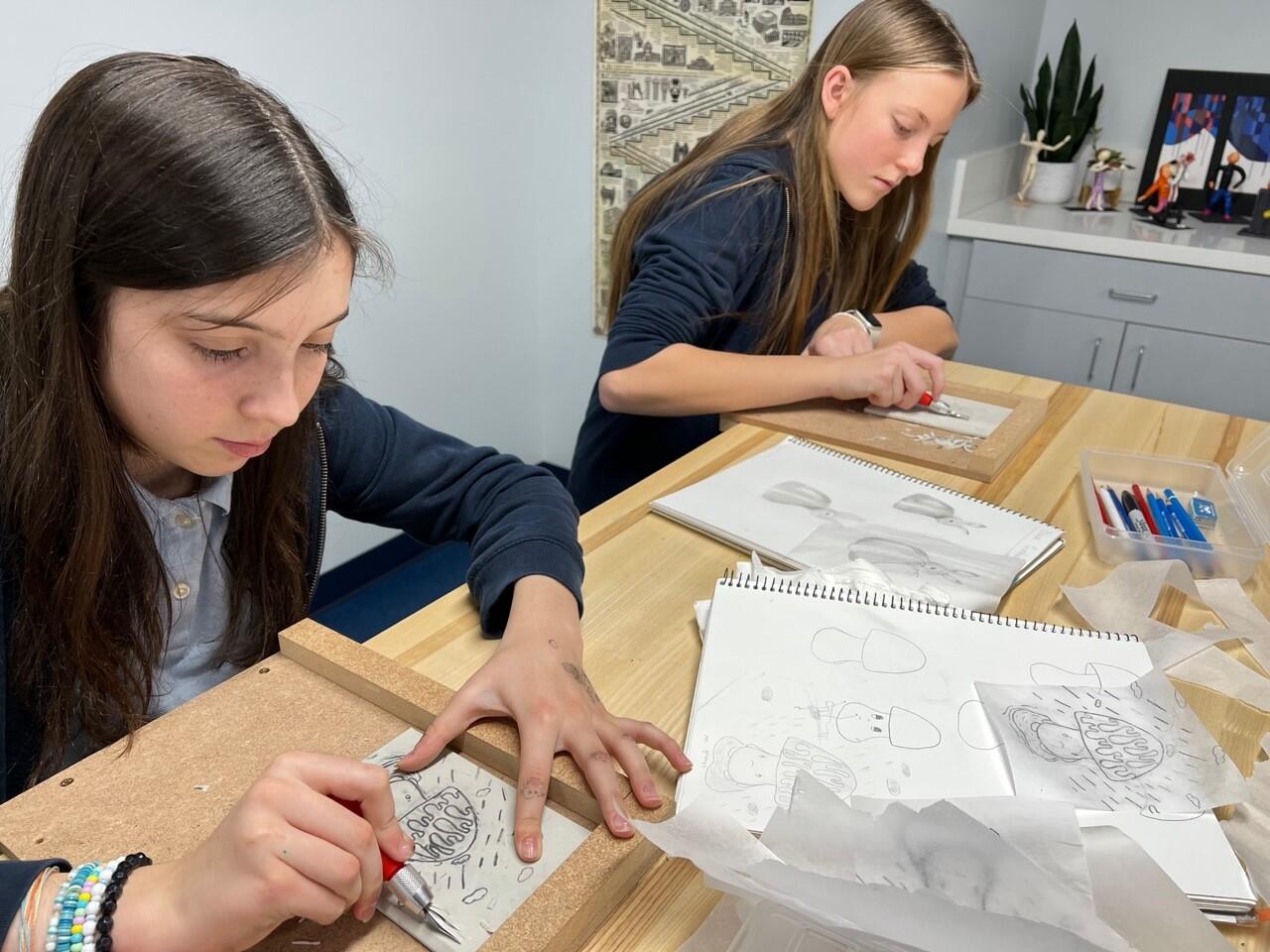 Block Printing in Art Foundations | Arts