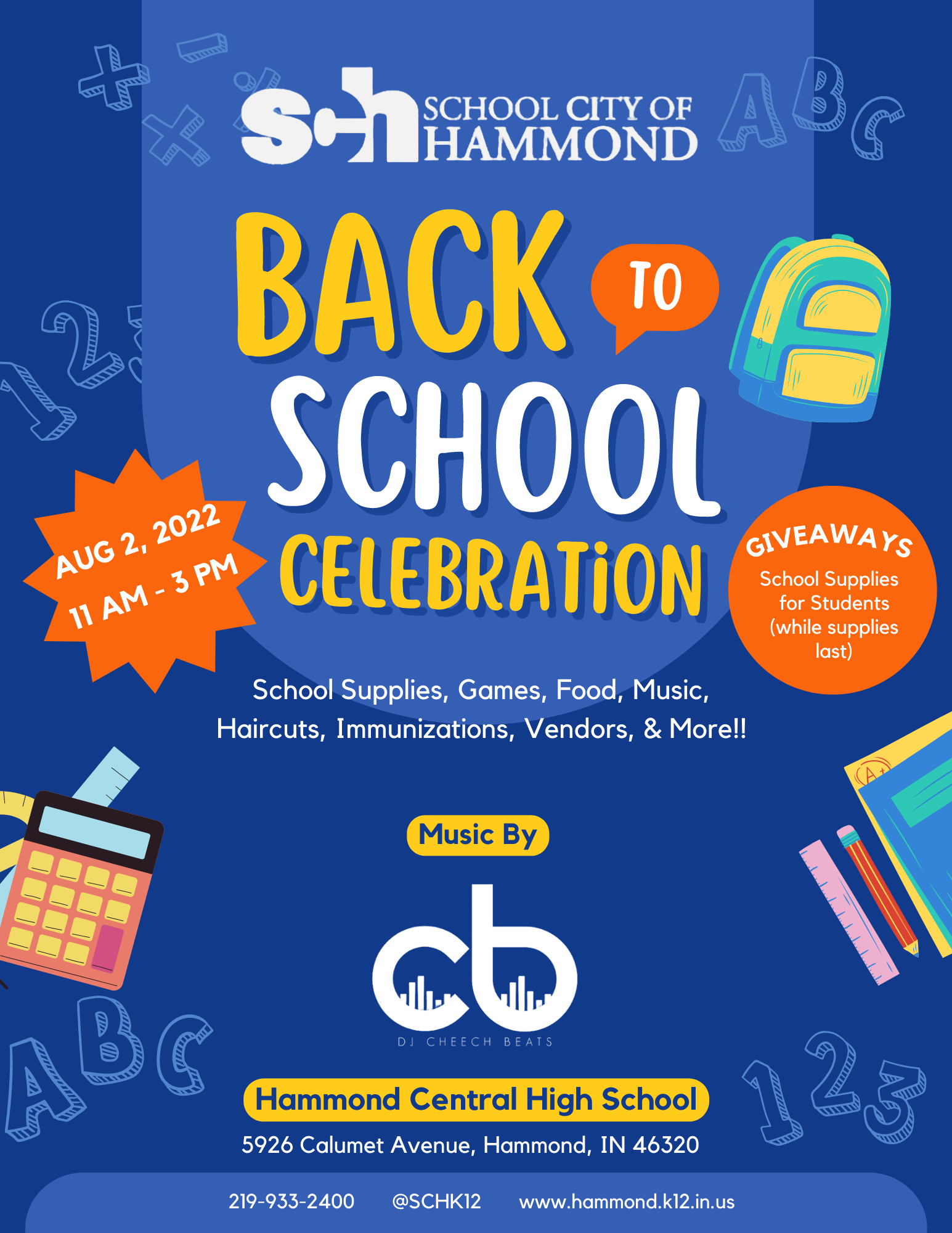 Back to School Celebration | August 2, 2022 | School City of Hammond