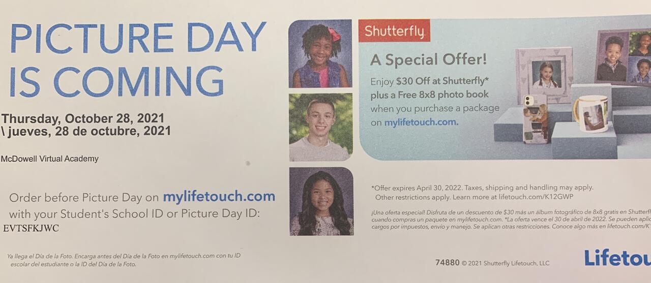 Lifetouch Picture Day Flyer