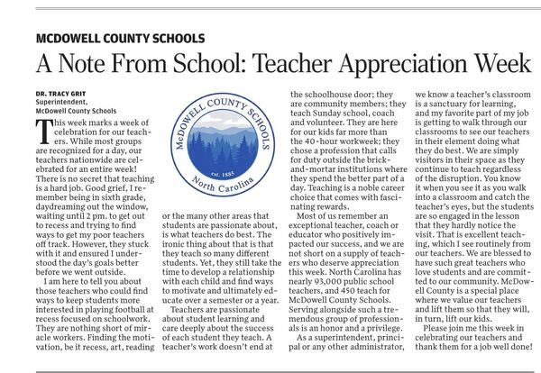 Welcome to McDowell County Schools | McDowell County Schools