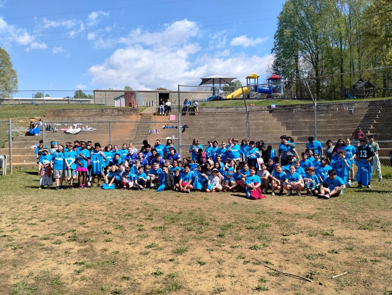 Panthers Visit Eastfield for Play60 Camp | Eastfield Global Magnet School