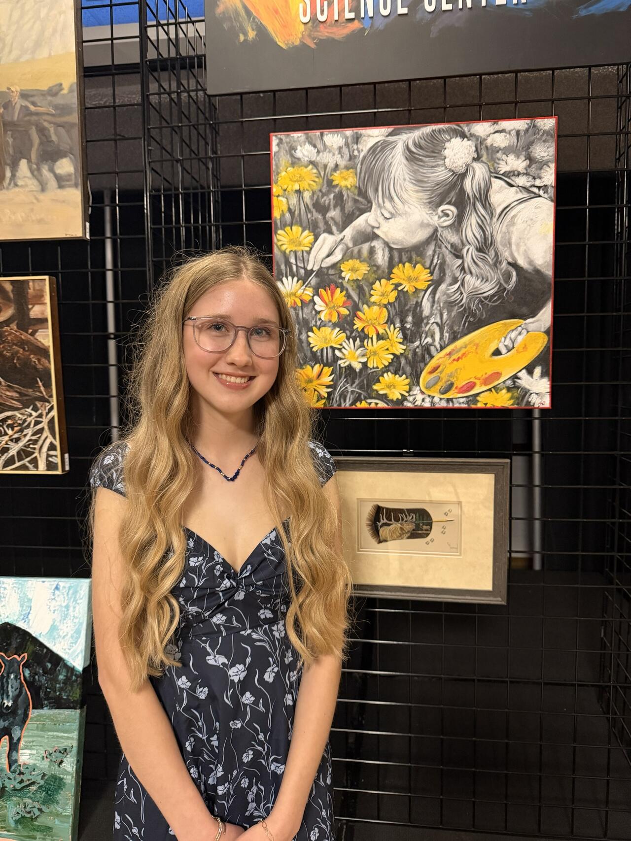 Addison Dahmus, a talented artist at Dickinson High School, is making ...
