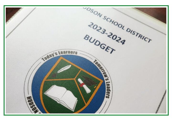 Budget Season Is Underway | Hudson School District