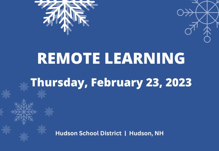 Remote Learning Day - Thursday, February 23, 2023 | Early Learning Center