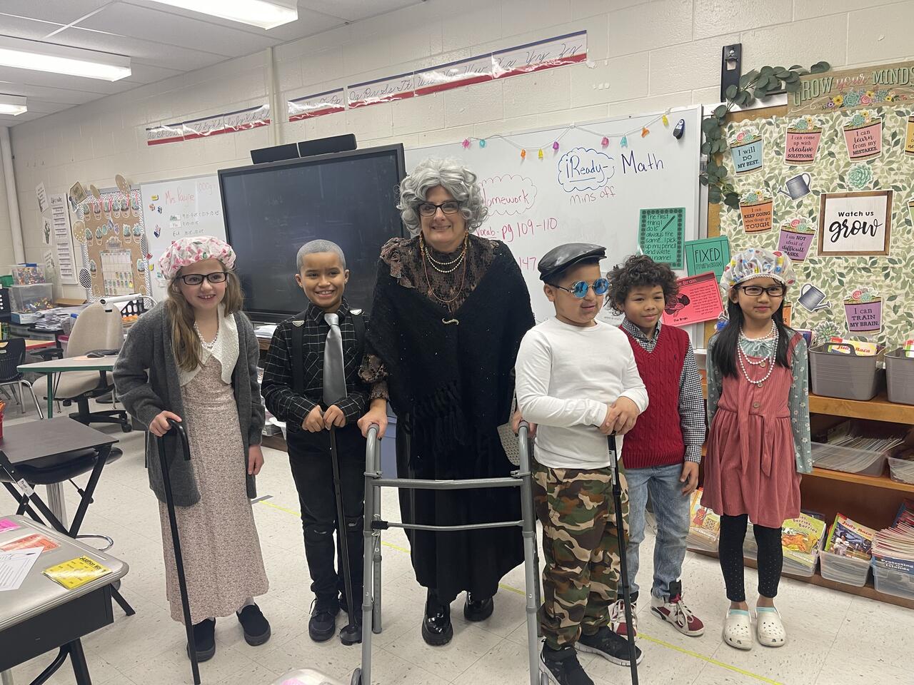 Columbus School 3rd Grade Teachers and Students Dress up for the 100th ...