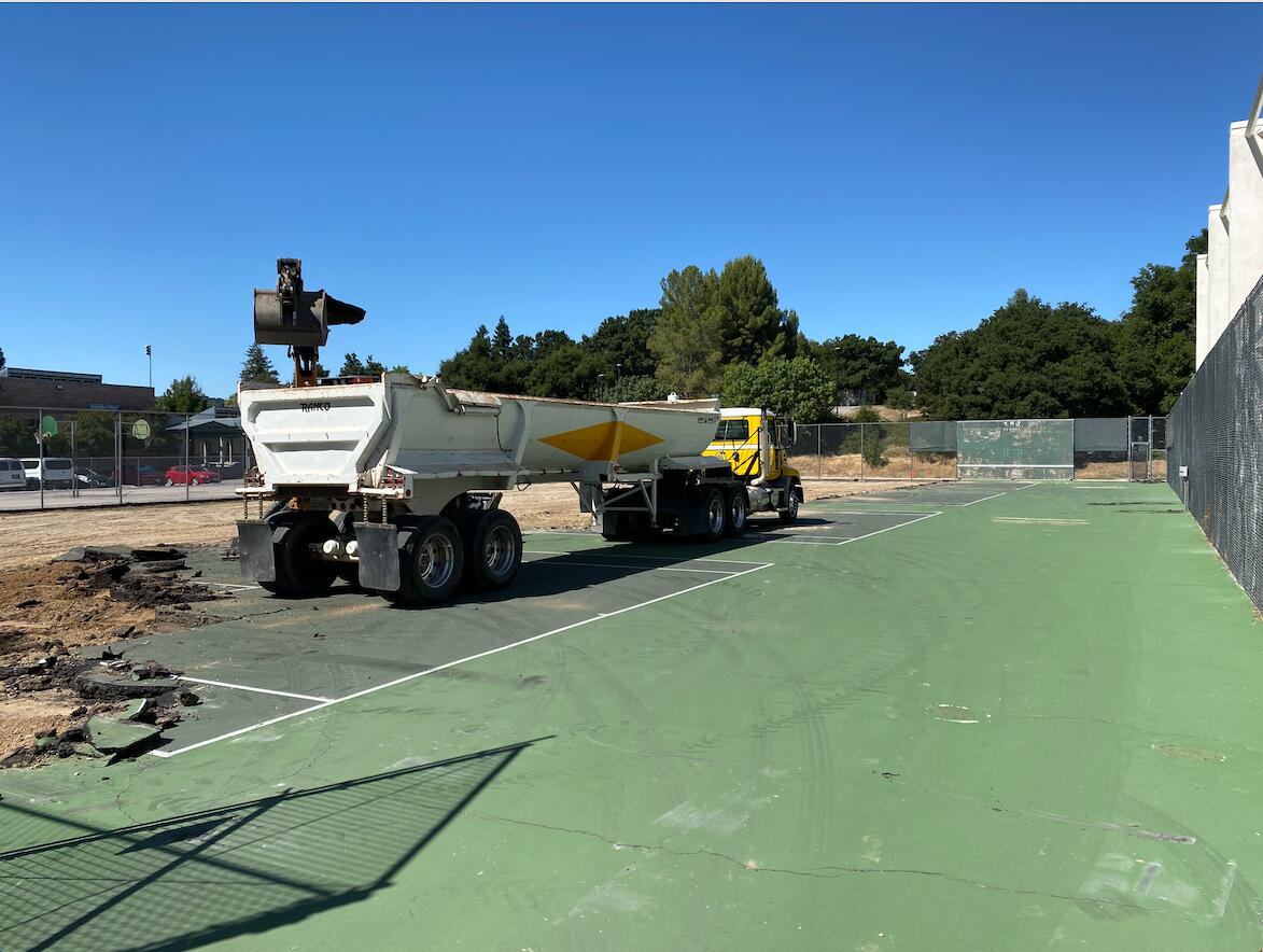 Tennis Court Upgrade Underway | Athletics