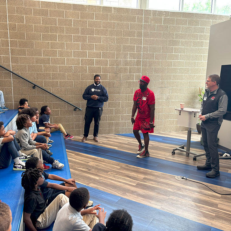 Reds Community Makeover Team Celebrates Success at XJA | Xavier Jesuit ...