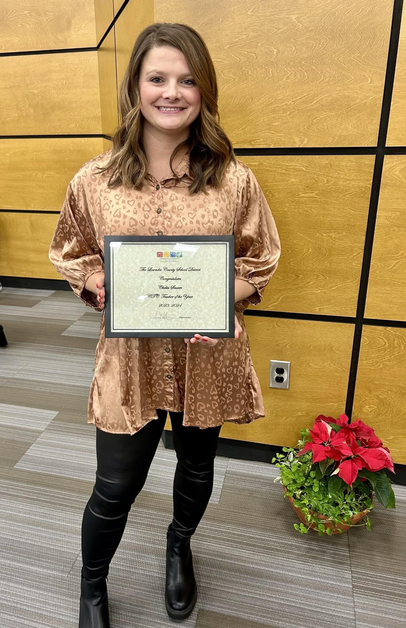 Cheltsi Saucer named the 2023-2024 CTC Teacher of the Year | Career ...