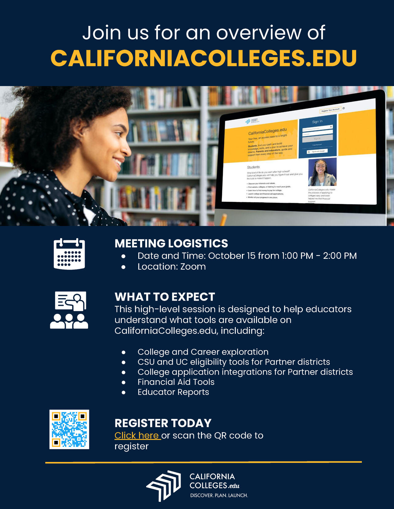 Join MCOE for an overview of California’s official college and career ...