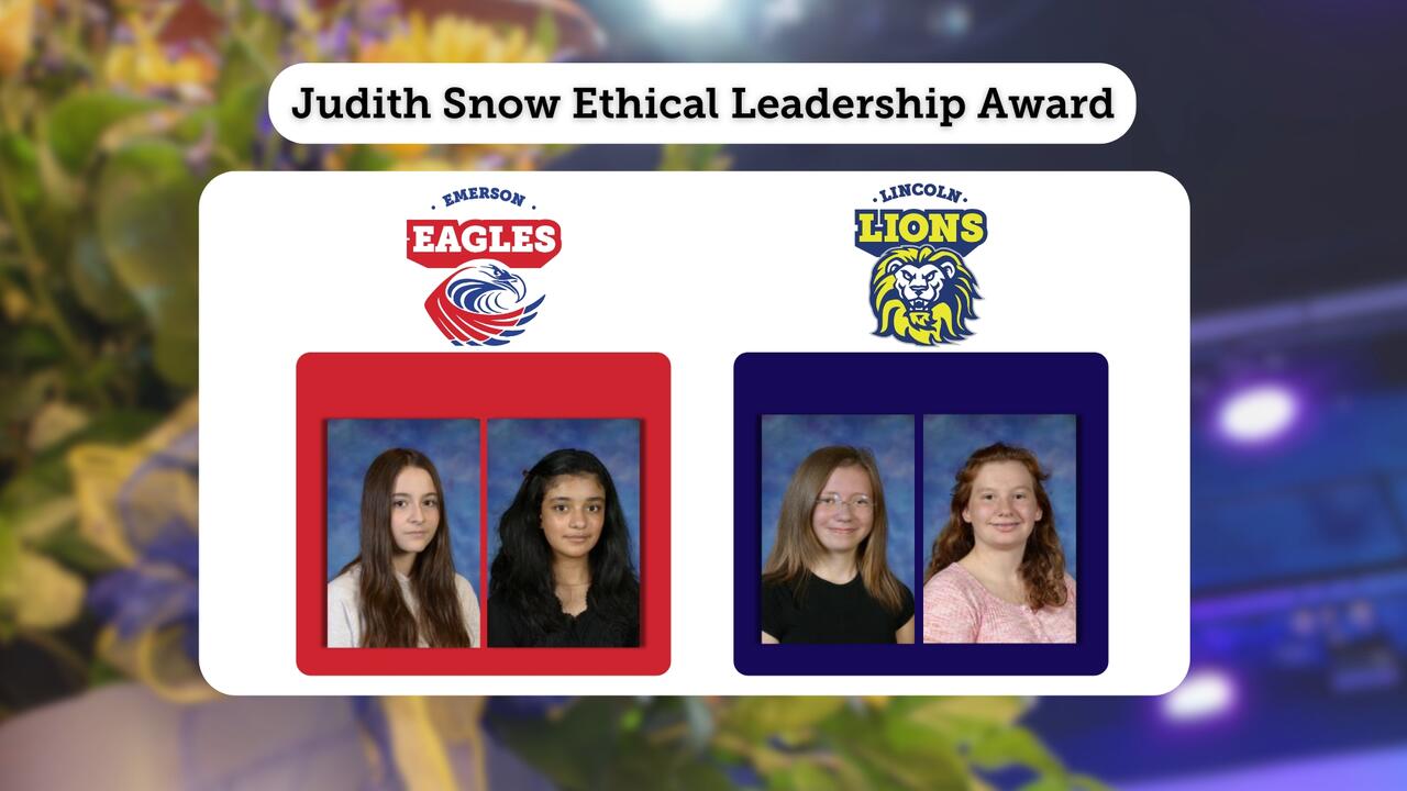 Four middle schoolers honored with the 2024 Judith Snow Award | Park ...